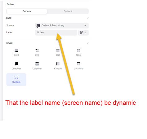 Dynamic Label Name Screen Name Feature Requests Glide Community