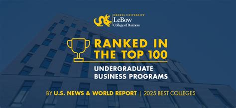 Us News And World Report Ranks Lebows Undergraduate Business Program