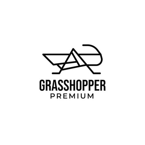 Premium Vector Creative Geometric Grasshopper Logo Design Vector