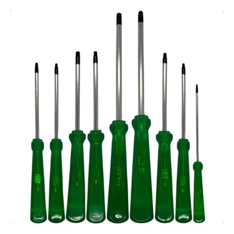Jogo Kit Chaves Torx 9 Peças Imantada T8 Ao T45 Furo Guia Mercadolivre