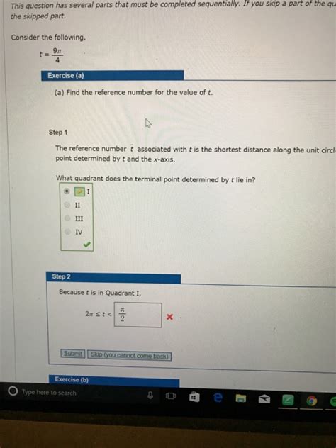 Solved Skip A Part Of The Qu This Question Has Several Parts