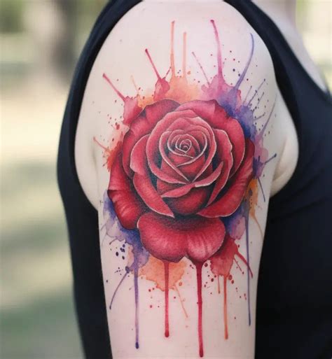 15 Stunning Red Rose Tattoo Ideas Youll Fall In Love With