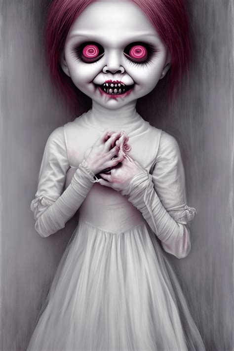 The Possessed Doll Paint A Frightening Possessed Doll With Malevolent Creative Fabrica