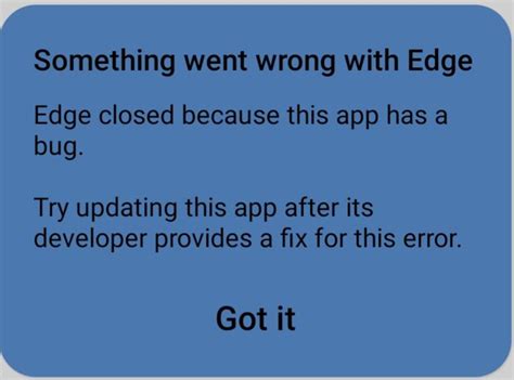 Edge Keeps Crashing And Not Loading On Samsung Galaxy Tab R Microsoftedge