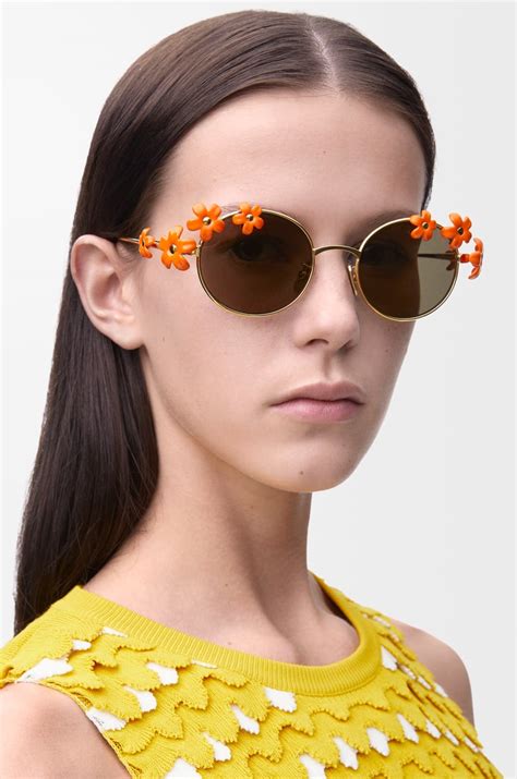 Daisy Field Sunglasses Orange Loewe