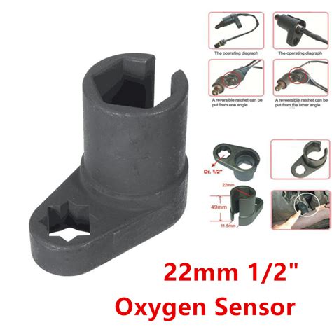 Nox Sensor Socket Oxygen Sensor Socket With Side Wire Cutout 12