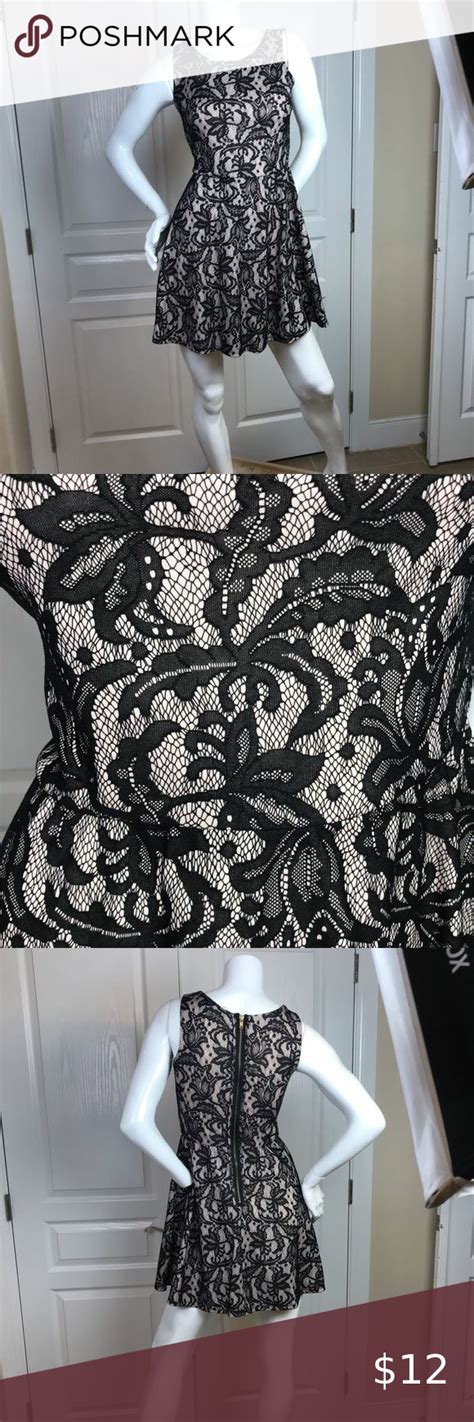 Cute Lacey Dress With Nudetone Underlining