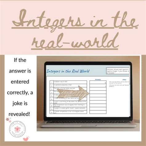 Keep It Positive And Negative Real Life Integer Problems Self