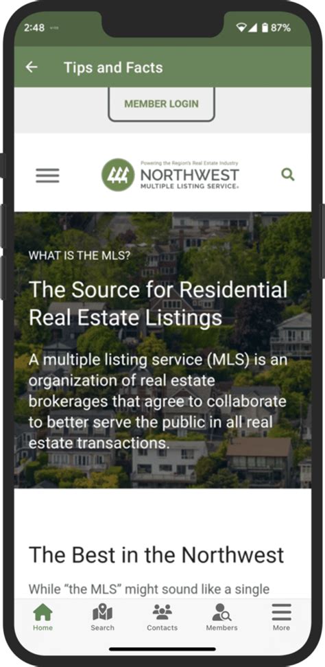 Northwest Mls Mobile App Getting Started Northwest Multiple Listing Service