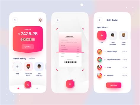 Split Bill Mobile App Ui Design By Mahmudul Hasan Manik For Devignedge Design Agency On Dribbble