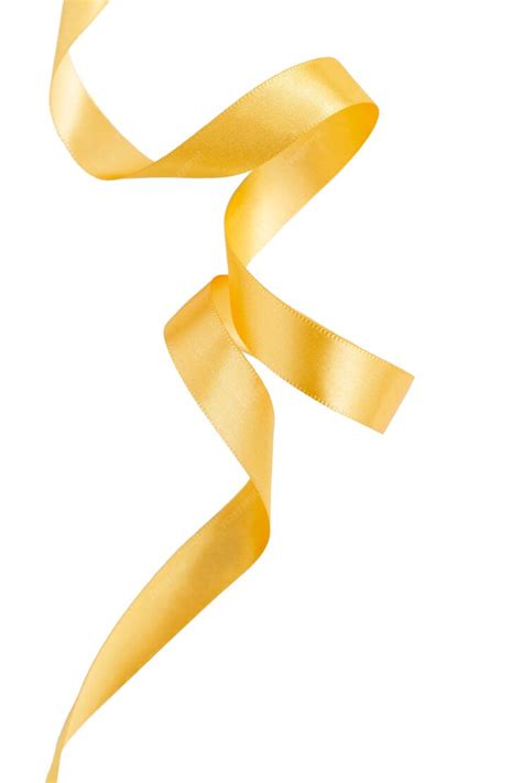 노란색 리본이 분리되어 있습니다 무료 Psd 파일