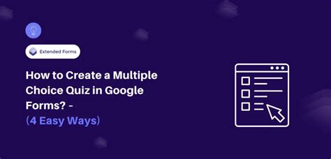 How To Create A Multiple Choice Quiz In Google Forms 4 Easy Steps