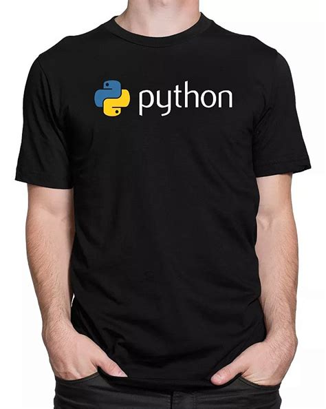 Camiseta Python Code Programador Software Camisa Nerd Dking Creative