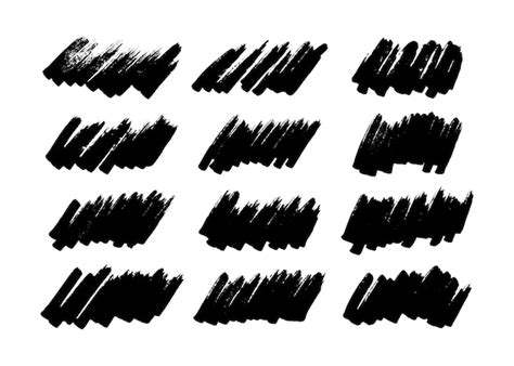 검은 마커로 어봐 프리미엄 벡터