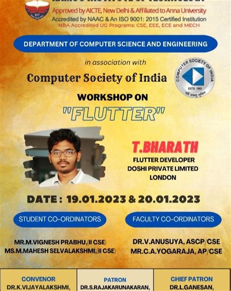 Dept Of Cse Rit Rajapalayam Greetings From Ramco Institute Of Technology We Wish To