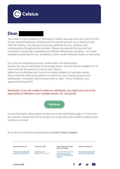 Relief For Creditors Review Your Celsius Claim And Choose Exit Strategy For Assets On The