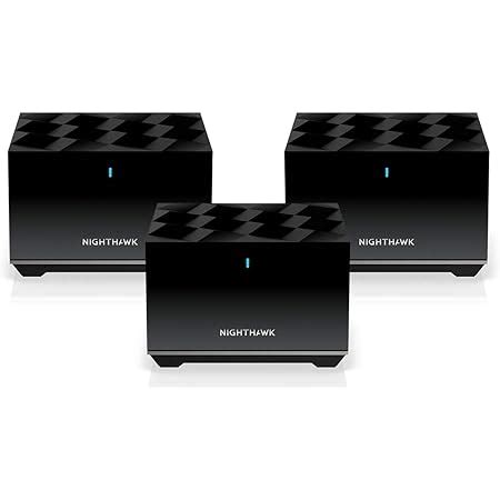 Amazon Com NETGEAR Nighthawk Whole Home Mesh WiFi 6 System MK62 AX1800 Router With 1