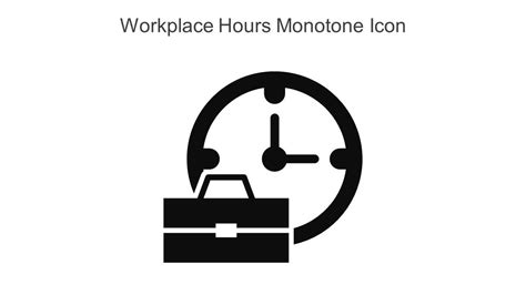 Workplace Hours Monotone Icon In Powerpoint Pptx Png And Editable Eps Format PPT Presentation