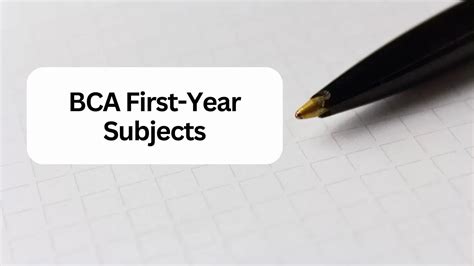 Your First Year In Online Bca A Comprehensive Guide
