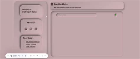 Vishvjeet Rana On Linkedin ⚡ Todo List Is Here 🌐 Tried Neumorphic Styles With A Twist Of