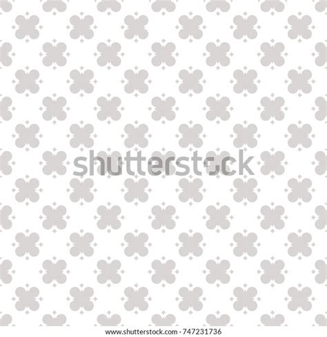 Subtle Vector Geometric Floral Pattern Ornamental Stock Vector Royalty Free 747231736