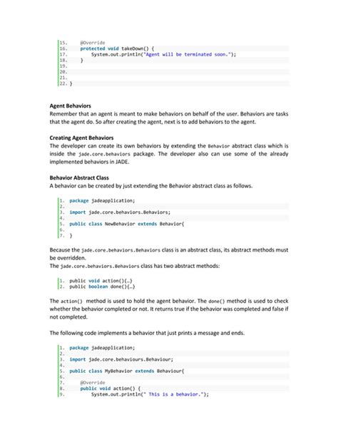 Introduction To Jade Java Agent Development Framework Pdf
