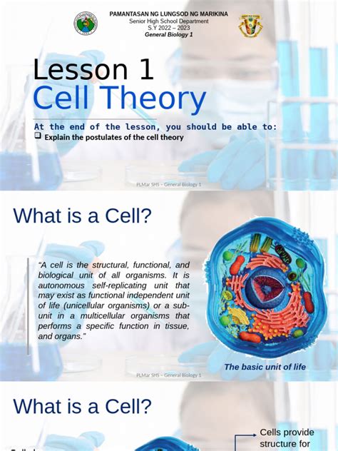 1q L1 Cell Theory Pdf Life Sciences Biology