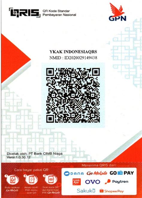 Donasi Melalui QR Code YKAKI