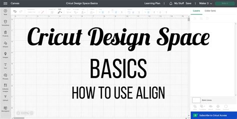 How To Use Align In Cricut Design Space
