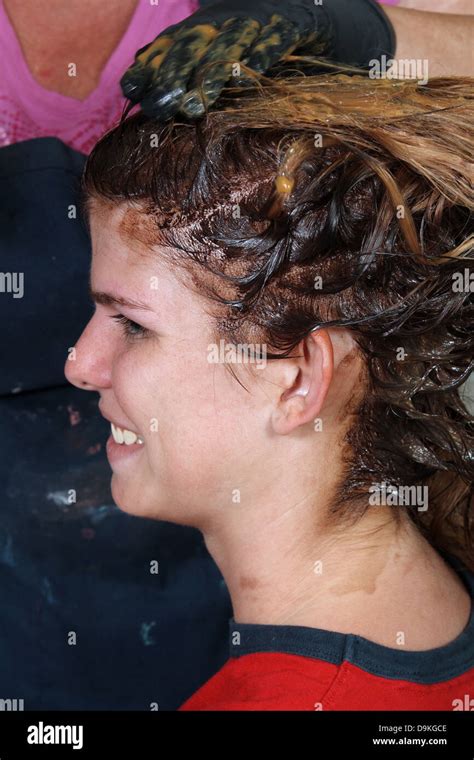 Dying Hair 6 Stock Photo Alamy