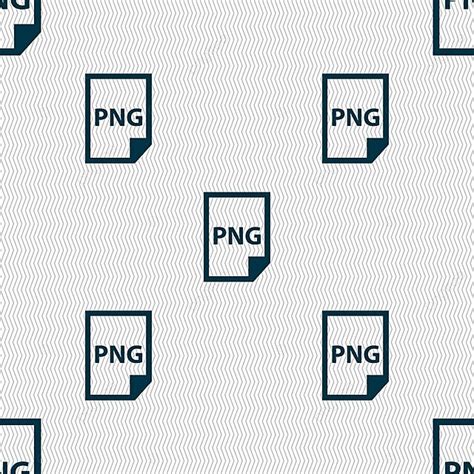 Geometric Texture Seamless Pattern With Vector Png Icon Sign Vector