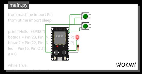 micropython blink esp32 copy wokwi esp32 stm32 arduino simulator