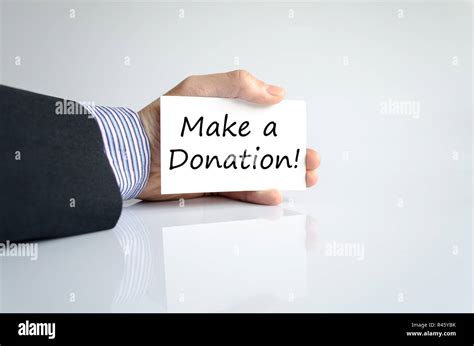Make A Donation Text Concept Stock Photo Alamy