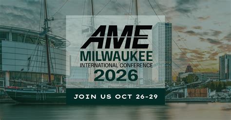 Ame Milwaukee 2026 International Conference October 2629