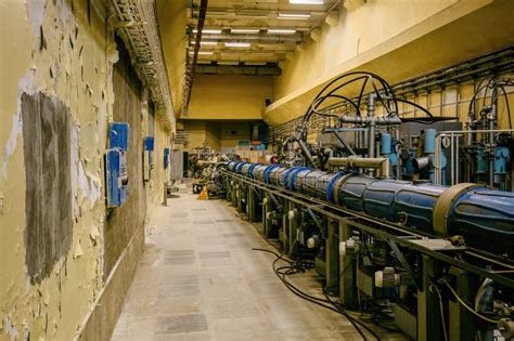 Large Metal Tube Of Particle Accelerator Stock Image Image Of Factory Accelerator 324357985