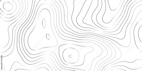 Abstract Background Of The Topographic Contours Map With Geographic Line Map Design Modern