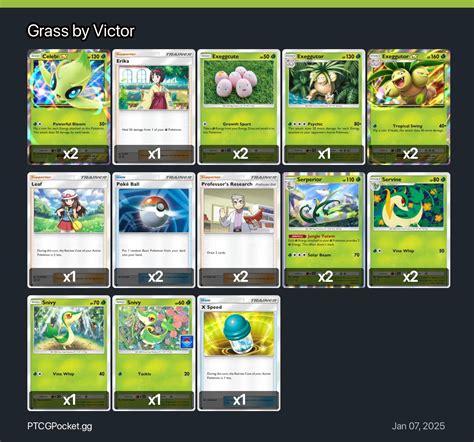 Grass By Victor Pokémon Tcg Pocket