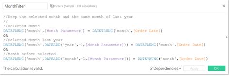 Use A Parameter To Filter For A Month In Tableau Tar Solutions