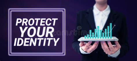 Text Caption Presenting Protect Your Identity Business Showcase Enabling Privacy On Your Social