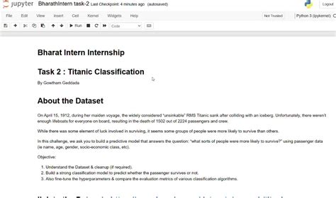 Gowtham Geddada On Linkedin Datascience Internship Bharatintern