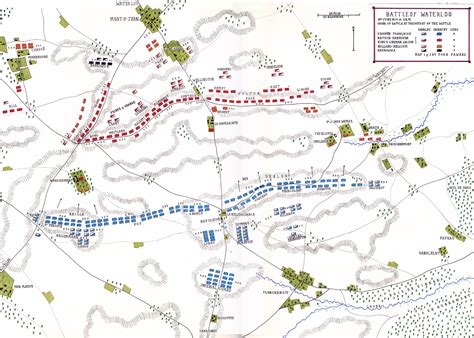 Battle Of Waterloo World History Timeline Map