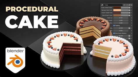 Procedural Cake Blender Geometry Nodes Blender Market