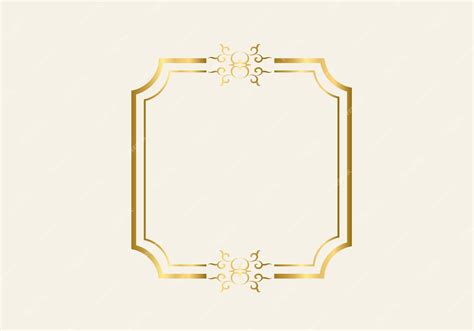 Premium Vector Double Rectangle Frame Template Double Line Frame