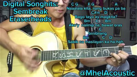 Sembreak Eheadsacoustic Guitar Tutorial Chords And Lyrics Youtube