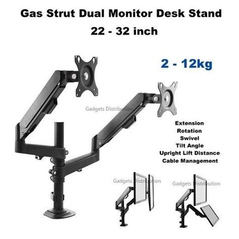 Sm Sh Kl02 Up To 12kg 22 32 Inch Gas Strut Dual Double Gas Strut Tv