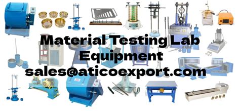 Material Testing Lab Equipment Supplier From India Atico Export