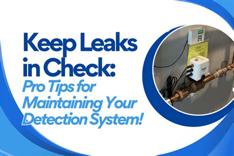 Maintaining Your Water Leak Detection System