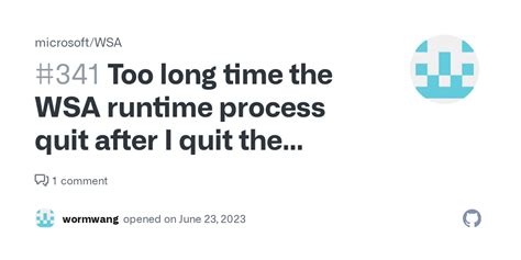 Too Long Time The Wsa Runtime Process Quit After I Quit The Android App