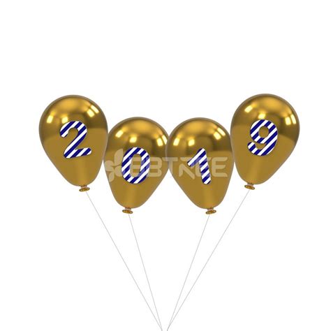 2019년 새해 기념 황금색 풍선 예올 일러스트 2019 2019년 새해 신년 해피뉴이어 풍선 금색 골드 이벤트 축하 기념일 3d 배경 풍선