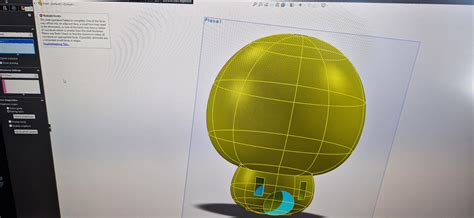 Trying To Shell This Mushroom So That Its Hollow With 2 Mm Walls All Around Getting An Error I